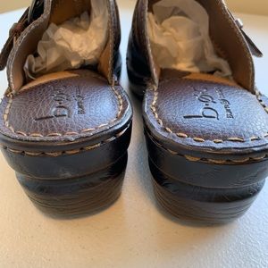 boc | Shoes | Boc Brown Leather Clog Mule Slide Shoes Buckle | Poshmark